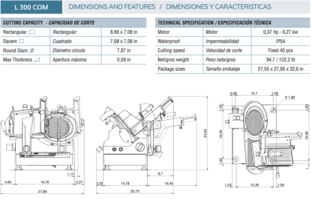 Automatic Slicer Machine L300COM - ABM Slicers